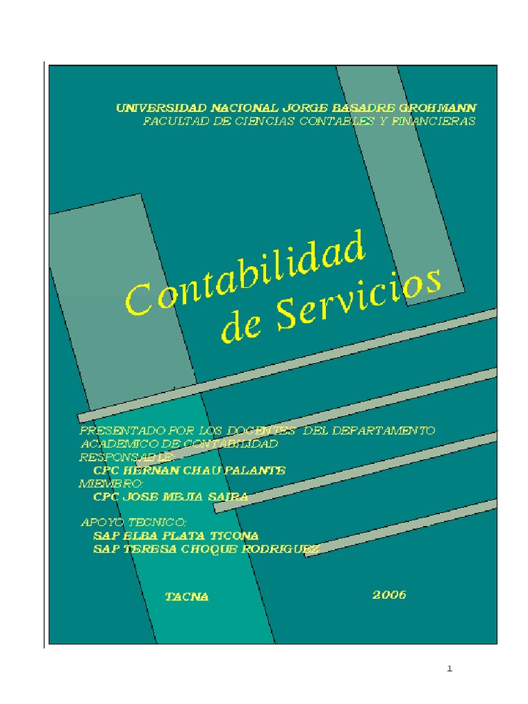 Contabilidad de Servicios | PDF | Contabilidad | Costo