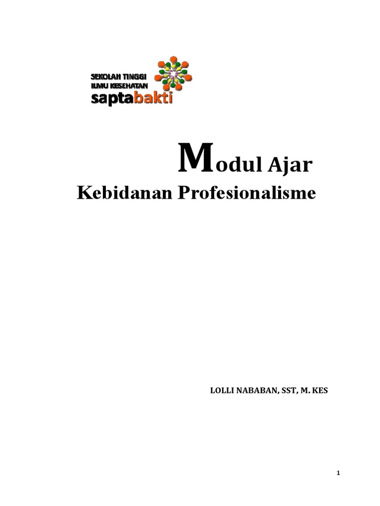 MODUL PROFESIONALISME KEBIDANAN (Tugas Kelompok 3 Contoh) | PDF