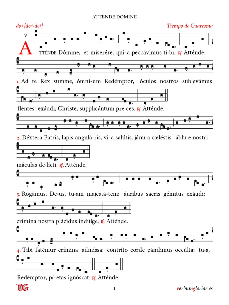 Attende Domine | PDF
