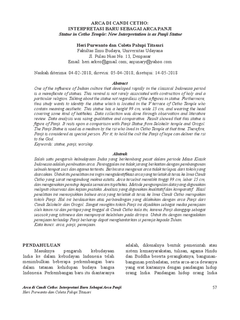 Candi Cetho | PDF | Agama & Spiritualitas