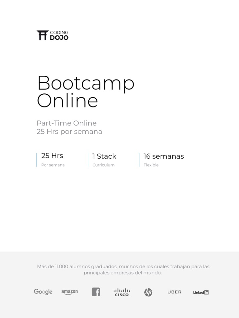 Coding Dojo, Malla Bootcamp Online Python Full Stack, Modalidad Part-Time | PDF | J Query ...