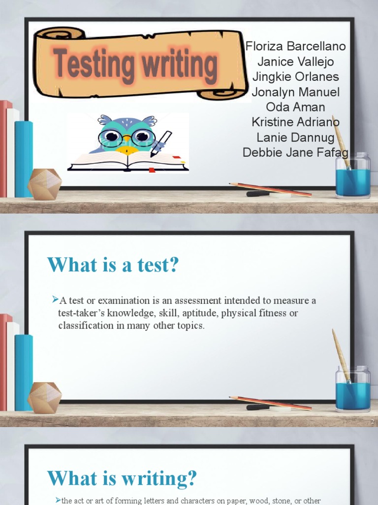 Testing Writing | Download Free PDF | Multiple Choice | Educational ...