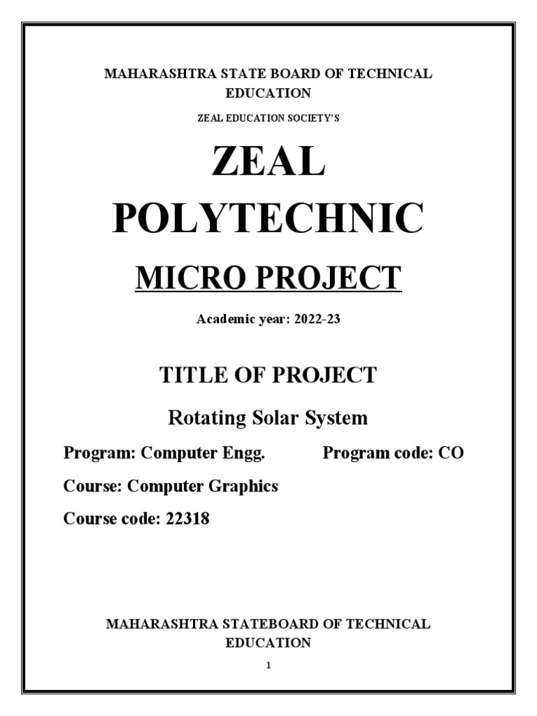 CG Final Micro Project | PDF | Planets | Neptune