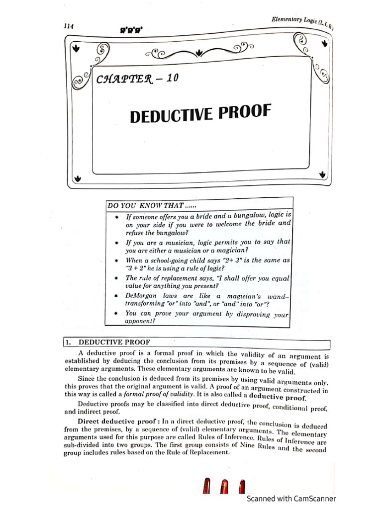 Deductive Proof | PDF