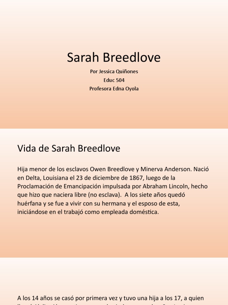 Vida y legado de Madam C.J. Walker | PDF | Ciencias sociales | Viajes y ...