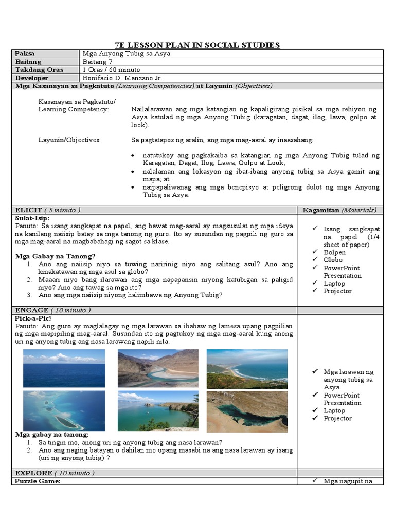 Lesson Plan Araling Panlipunan | PDF