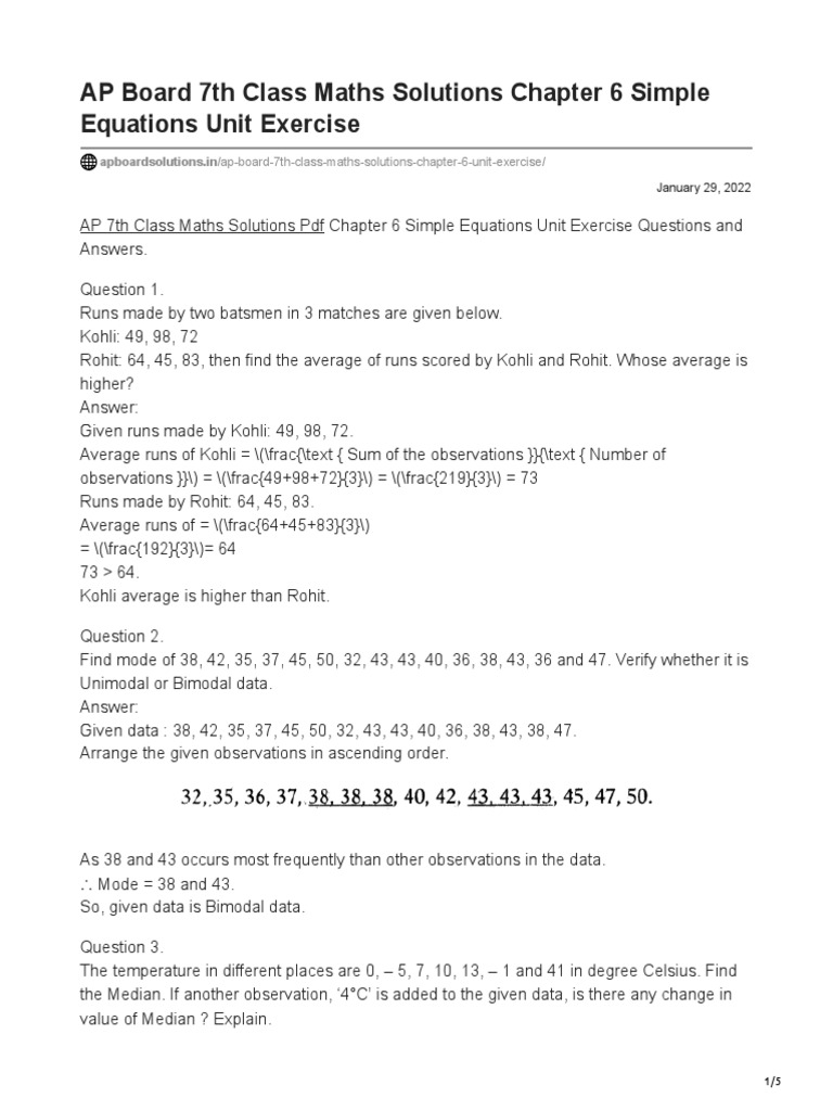 Apboardsolutions - In-Ap Board 7th Class Maths Solutions Chapter 6 ...
