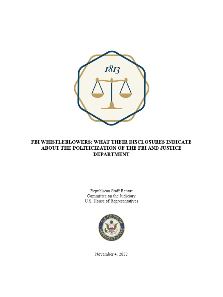 FBI Whistleblower Report on Politicization | PDF | American Government ...