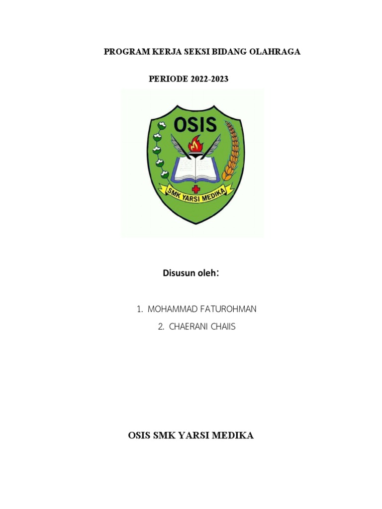 Proker Sekbid Olahraga 2022-2023 | PDF