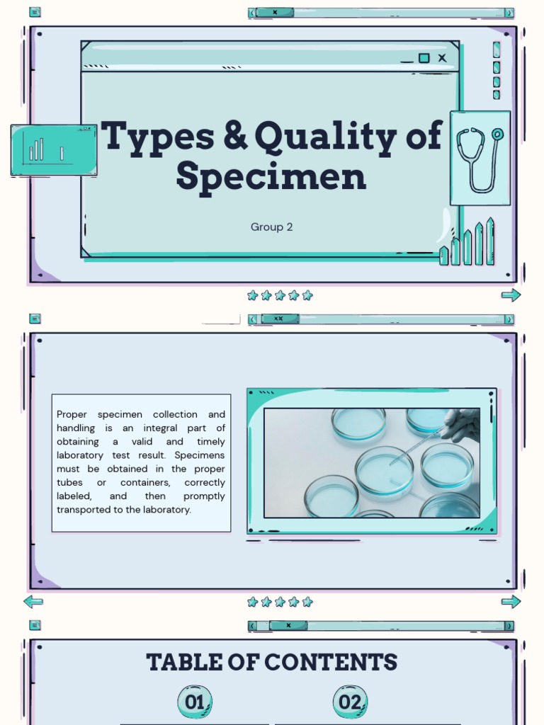Types & Quality of Specimen | PDF | Vagina | Urine