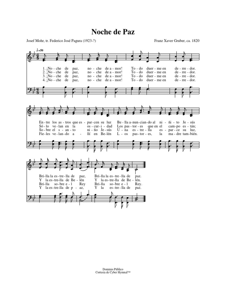 Noche de Paz | PDF | Villancicos | Música tradicional