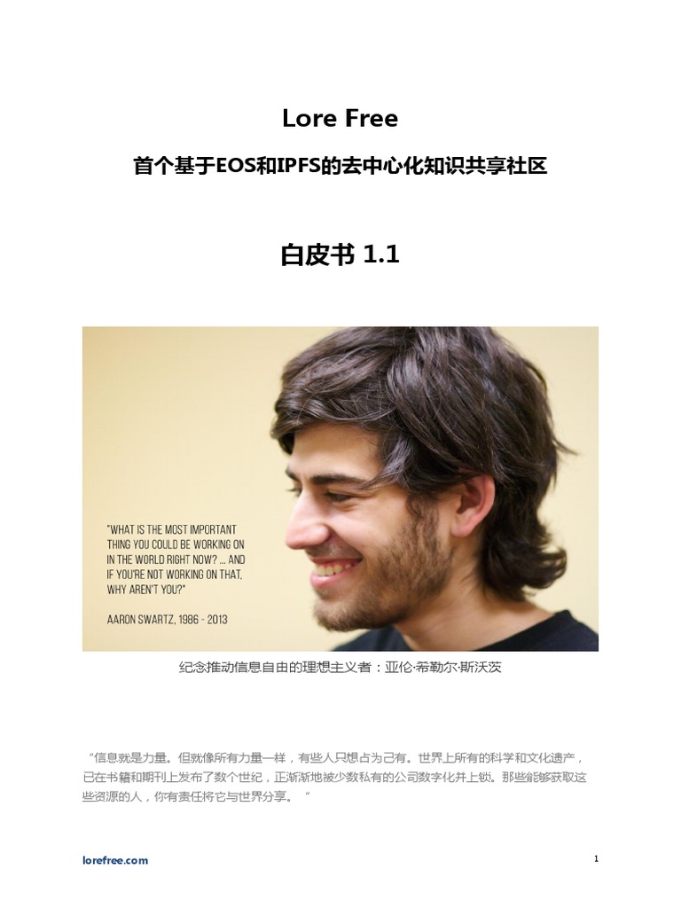 LoreFree Whitepaper 1.1 CN | PDF