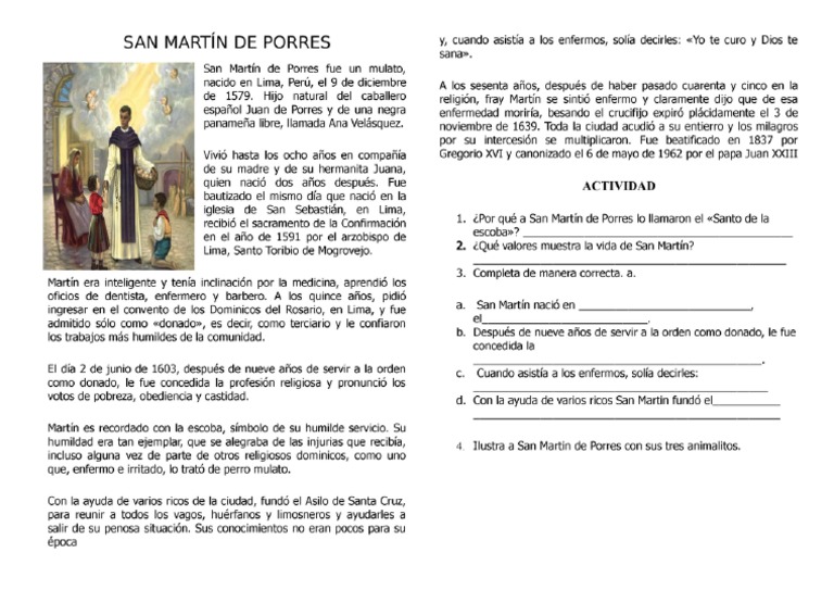 San Martin de Porras | PDF