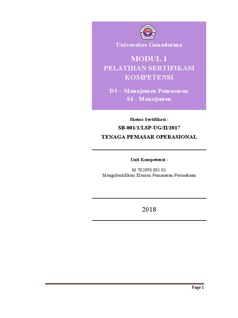 Modul Uk 001 | PDF