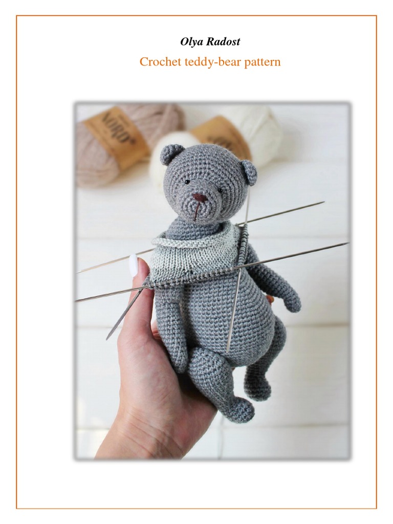 Teddy | PDF | Yarn | Crochet