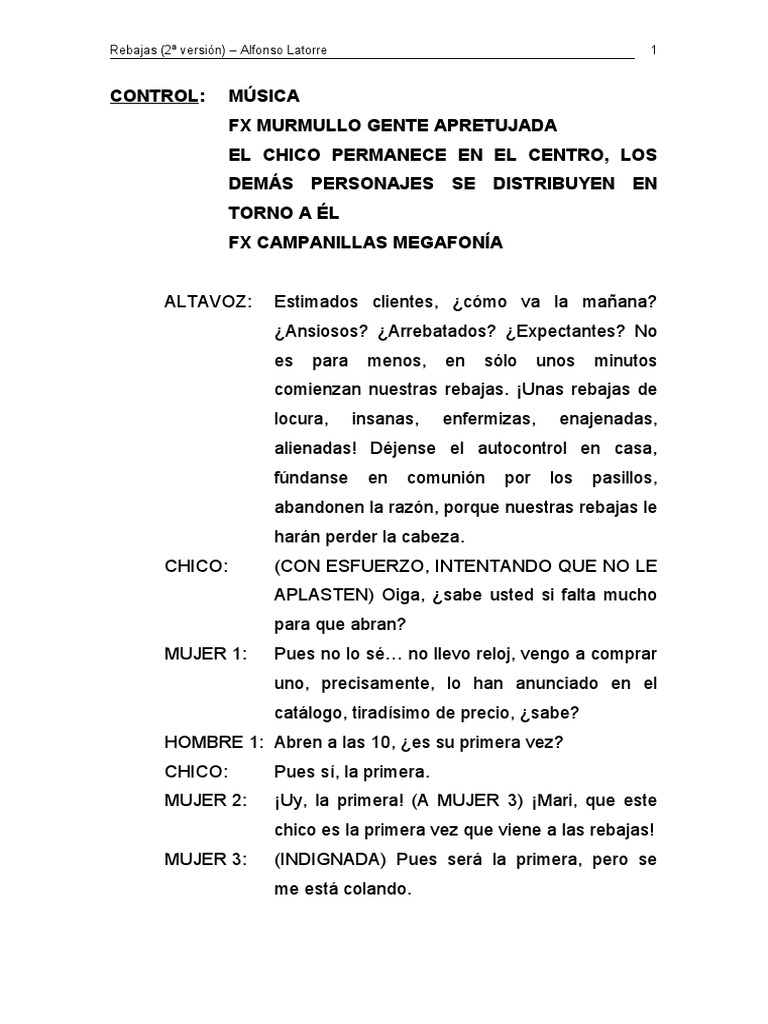 Ejemplo Guion Radio Ficción | PDF | Ropa