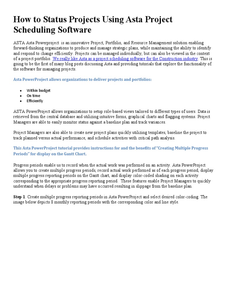 Asta Powerproject for Construction | PDF | Software | Information ...