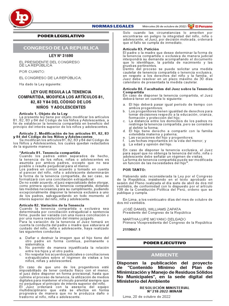 Ley 31590 LPDerecho | PDF | Juez | Gobierno