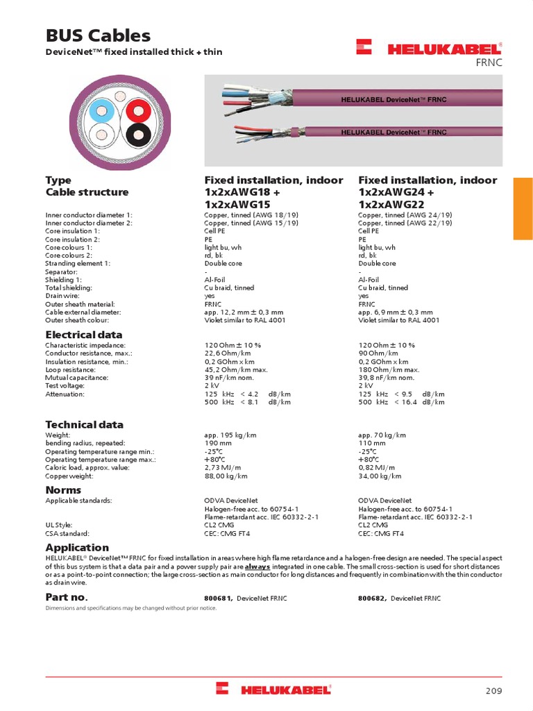 BUS Cables THICK | PDF | Electrical Resistance And Conductance ...
