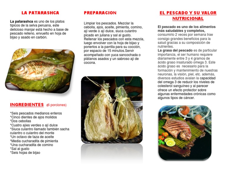 La Patarashca | PDF | Cilantro | Ácido Graso Omega 3