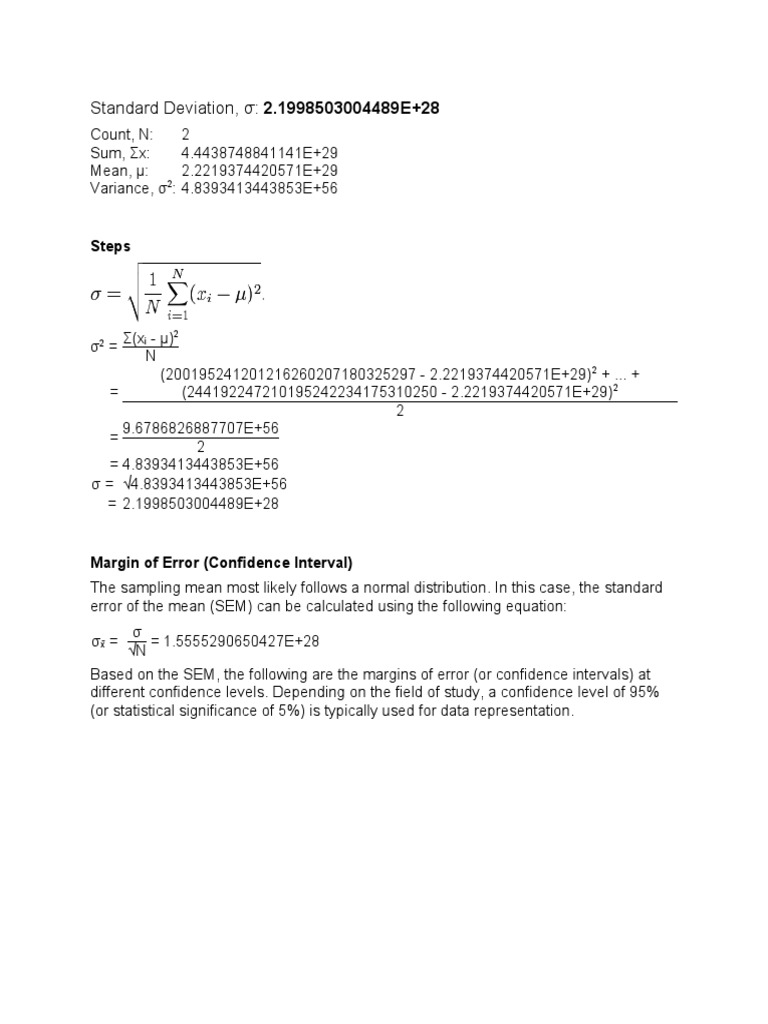 Standard Deviation | PDF
