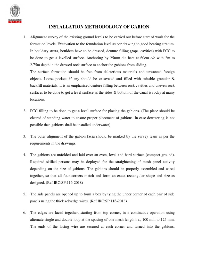 Design Principle of Gabion Retaining Wall | PDF | Drainage | Porosity