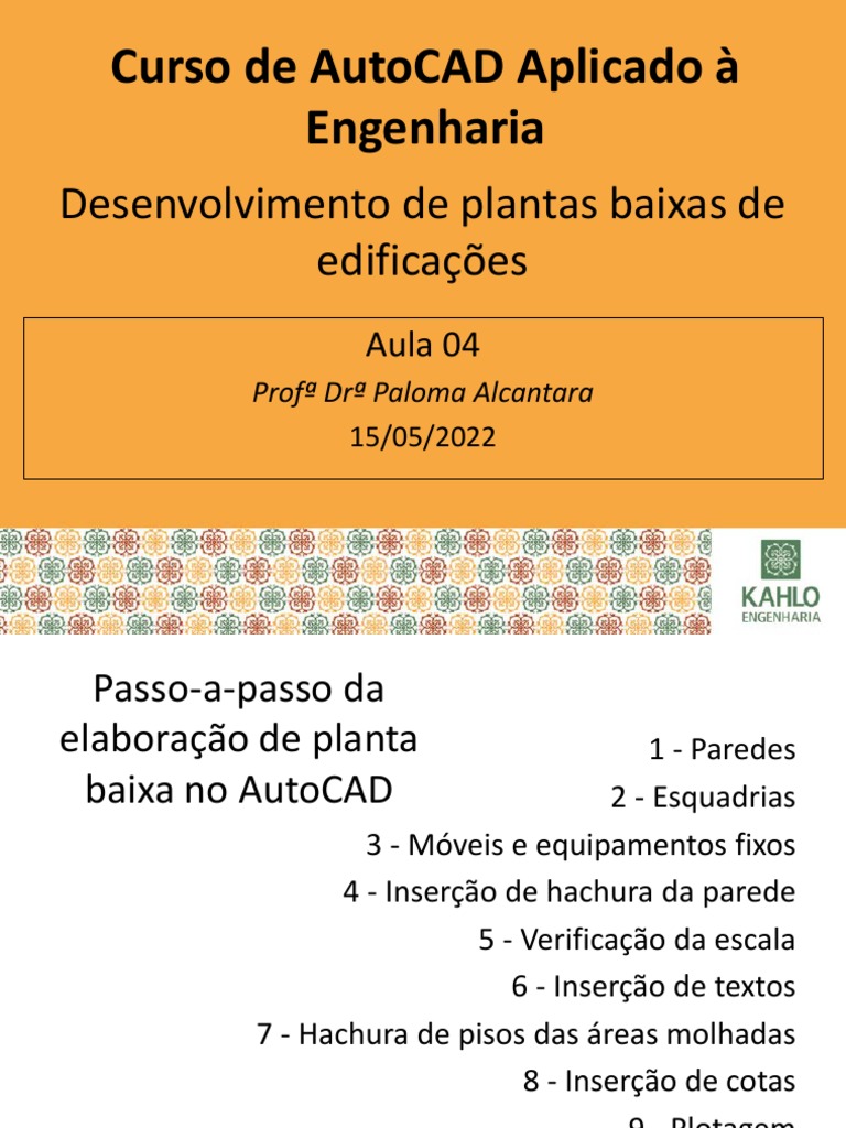 AutoCAD T3 Aula04 KahloEng PDF | PDF | Papel | Desenho