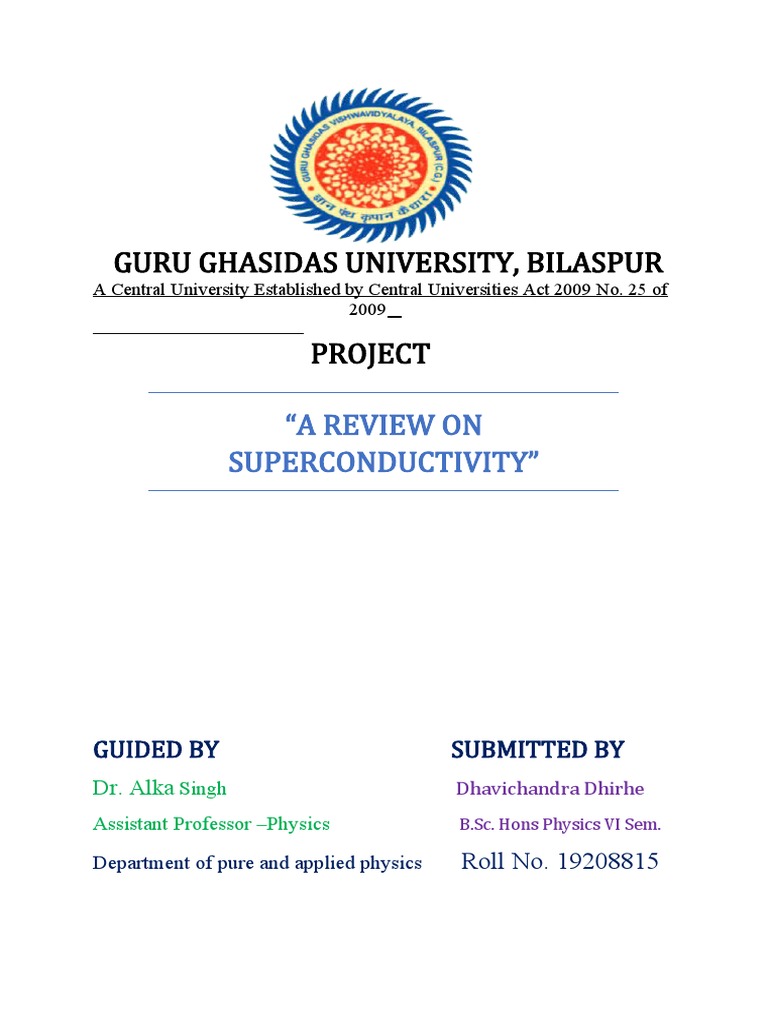 Superconductivity: A Comprehensive Review | PDF | Superconductivity | Electrical Resistivity And ...