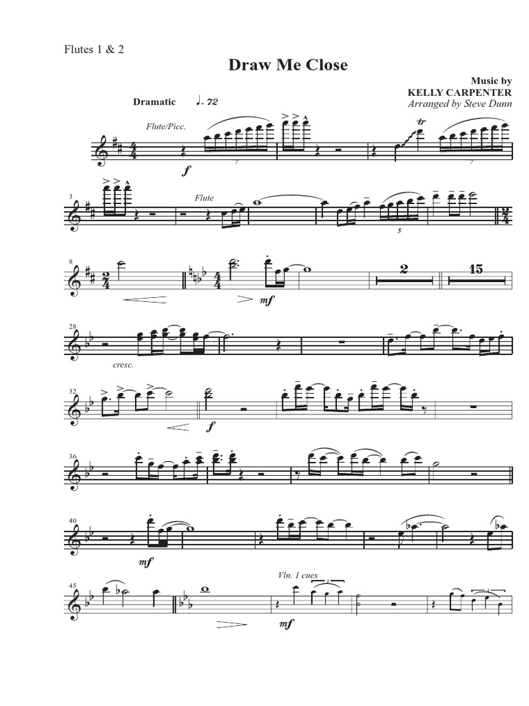 Draw Me Close | PDF | Aerophones | Music Technology