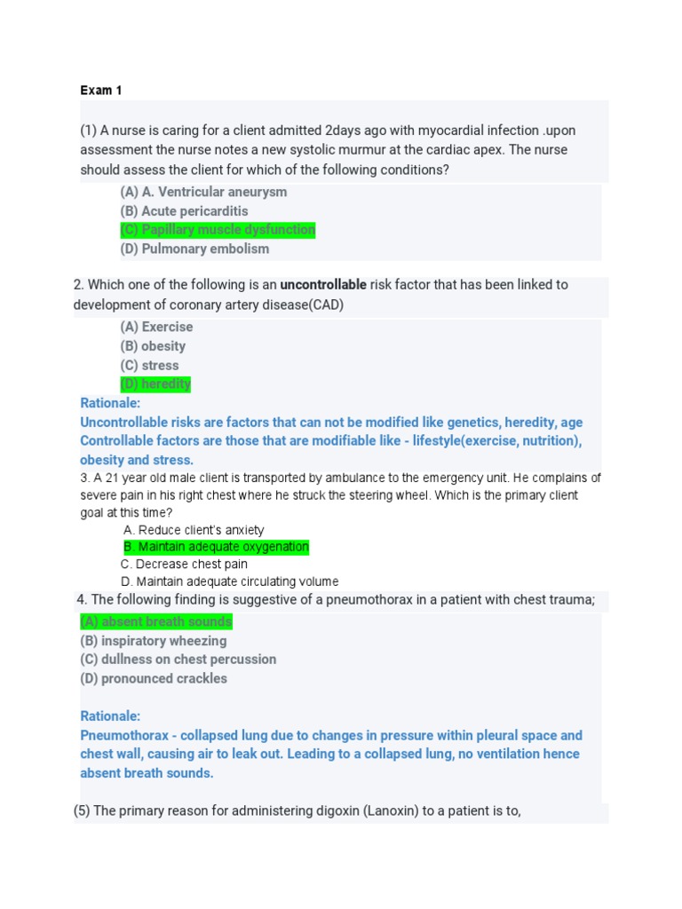 Nursing Council of Kenya Paper 1 Revision - Copy For Mes Amis ...