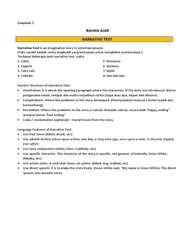 Narrative Text | PDF | Traditional Stories | Folklore