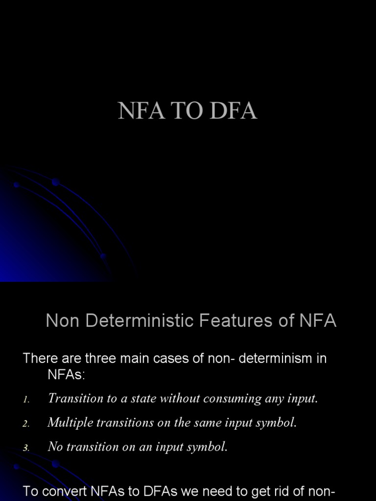 NFA TO DFA Conversion | Download Free PDF | String (Computer Science ... NFA TO DFA Conversion | Download Free PDF | String (Computer Science ...