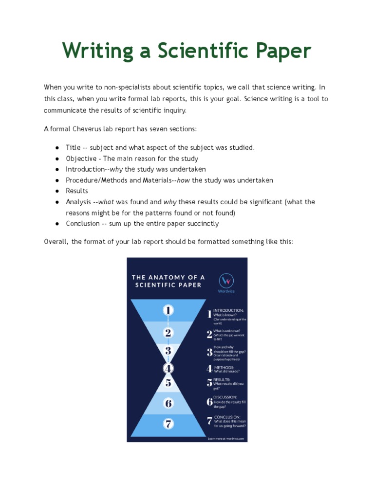 Writing A Scientific Paper - Murder and A Meal | PDF