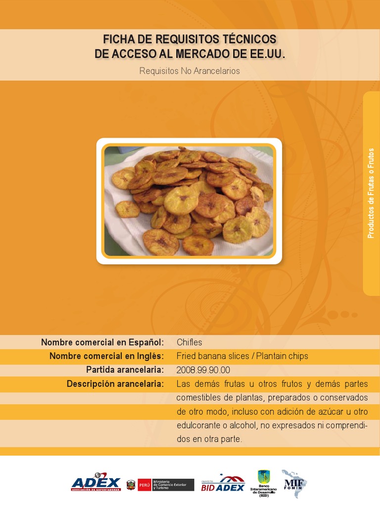Chifles | PDF | Análisis de Riesgo y Puntos Críticos de Control | Alimentos