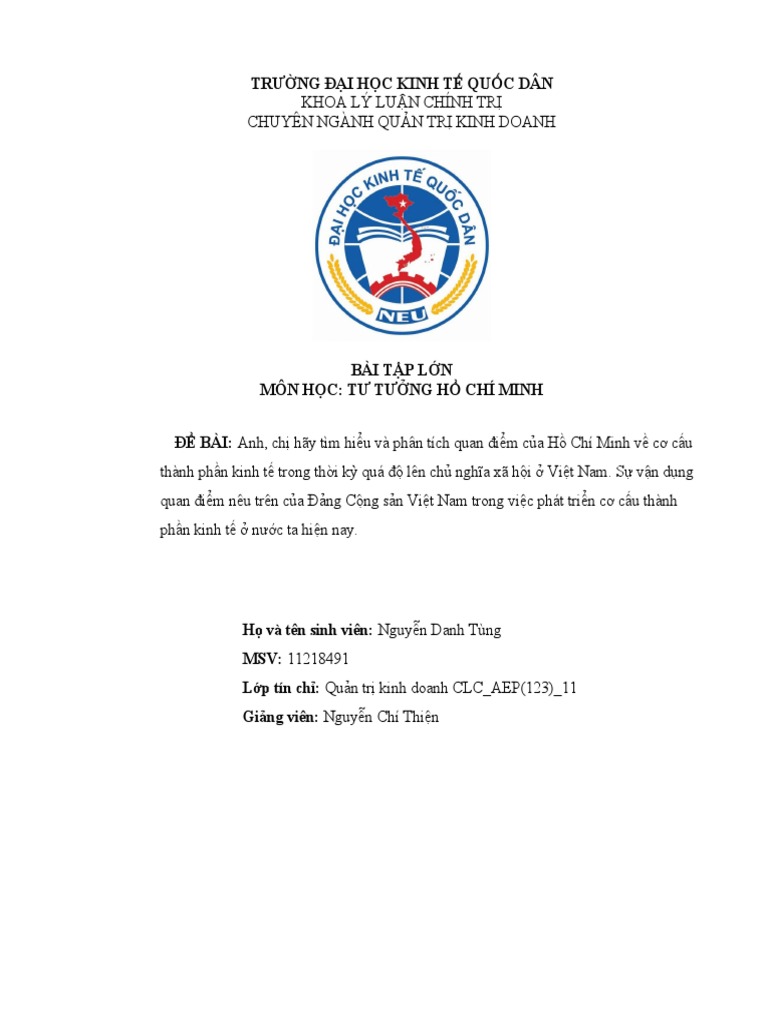 BT Lớn TTHCM | PDF