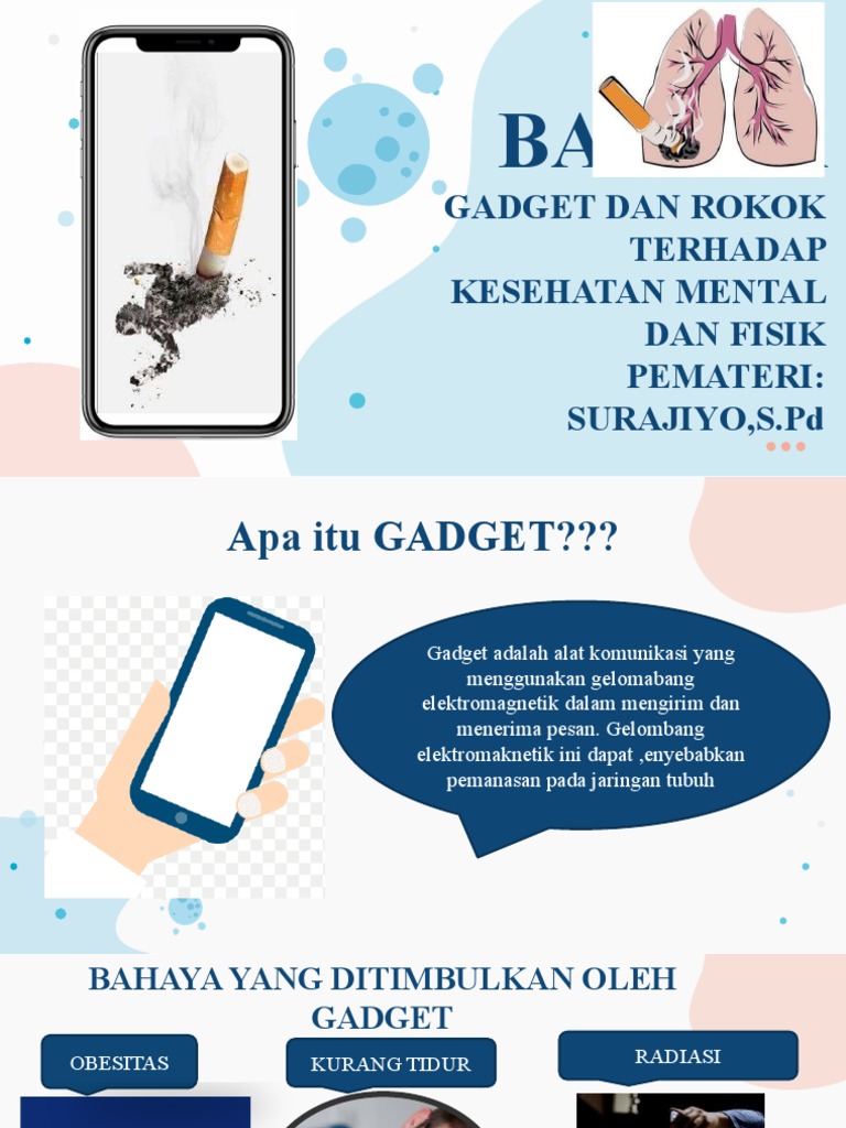 Bahaya Rokok dan Gadget bagi Kesehatan | PDF | Kesehatan Holistik