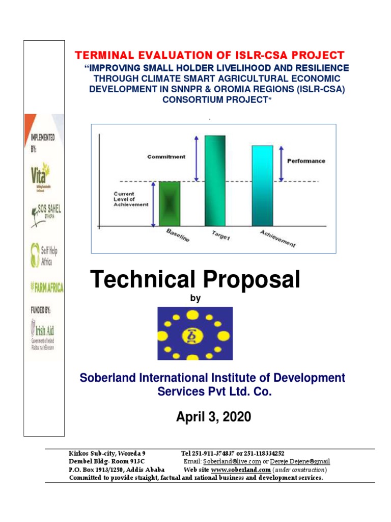 Technical Proposal For Terminal Evaluation - Climate Smart Agricultural ...