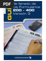 Guia de Llenado de Formularios 200 y 400 | PDF | Impuestos | Ventas