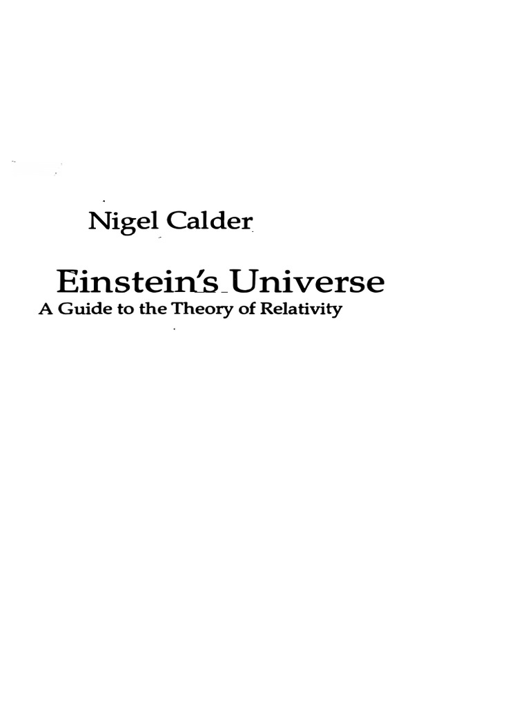 Einstein's Universe - N. Calder (1990) | PDF
