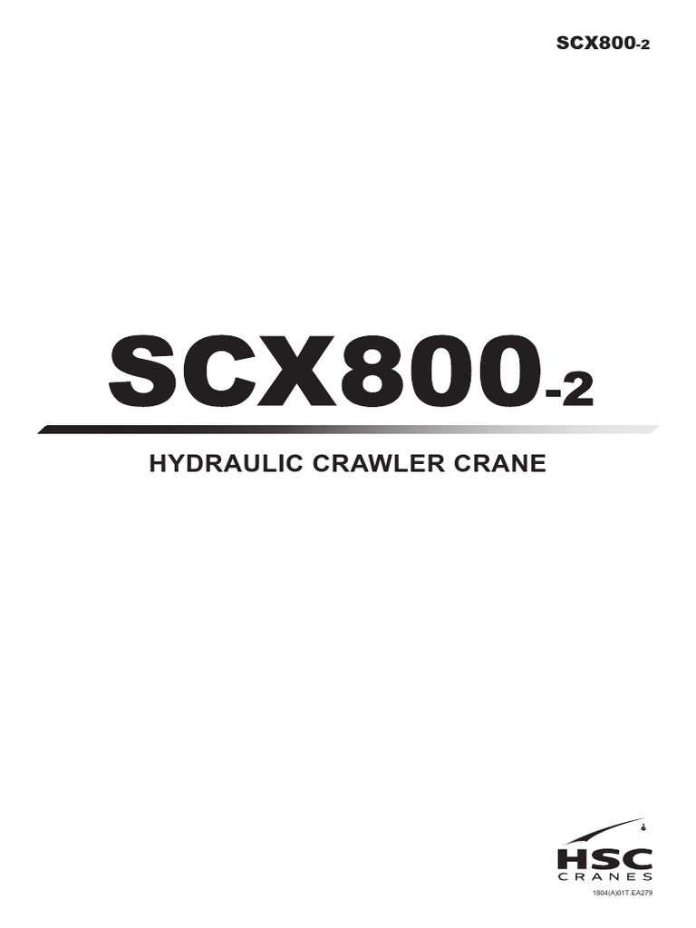 scx800-2 SP | PDF | Crane (Machine) | Brake