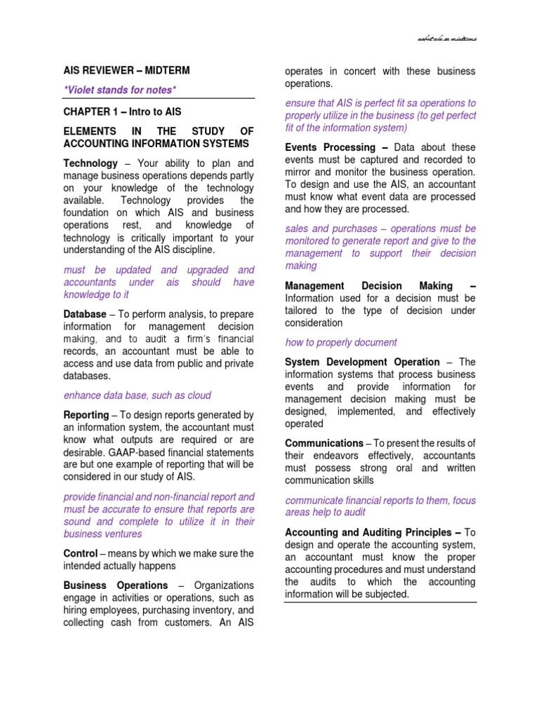 Ais Reviewer Midterms | PDF | Customer Relationship Management ...