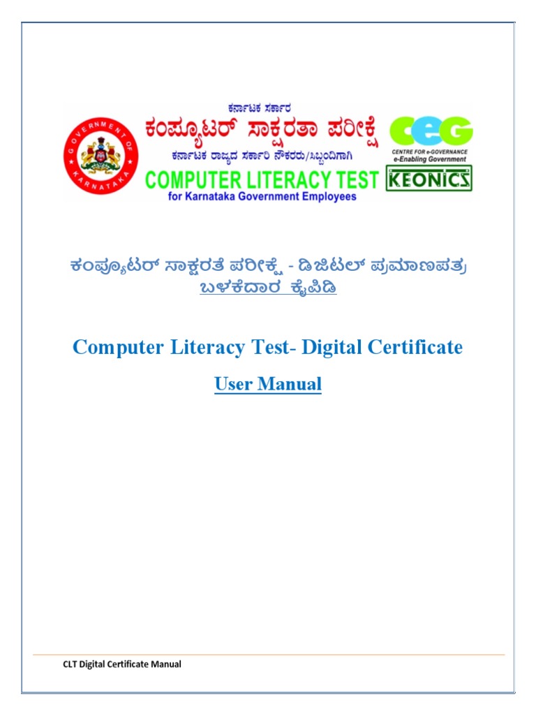 CLT DigitalCertificate Manual | PDF | Public Key Certificate | Identity ...