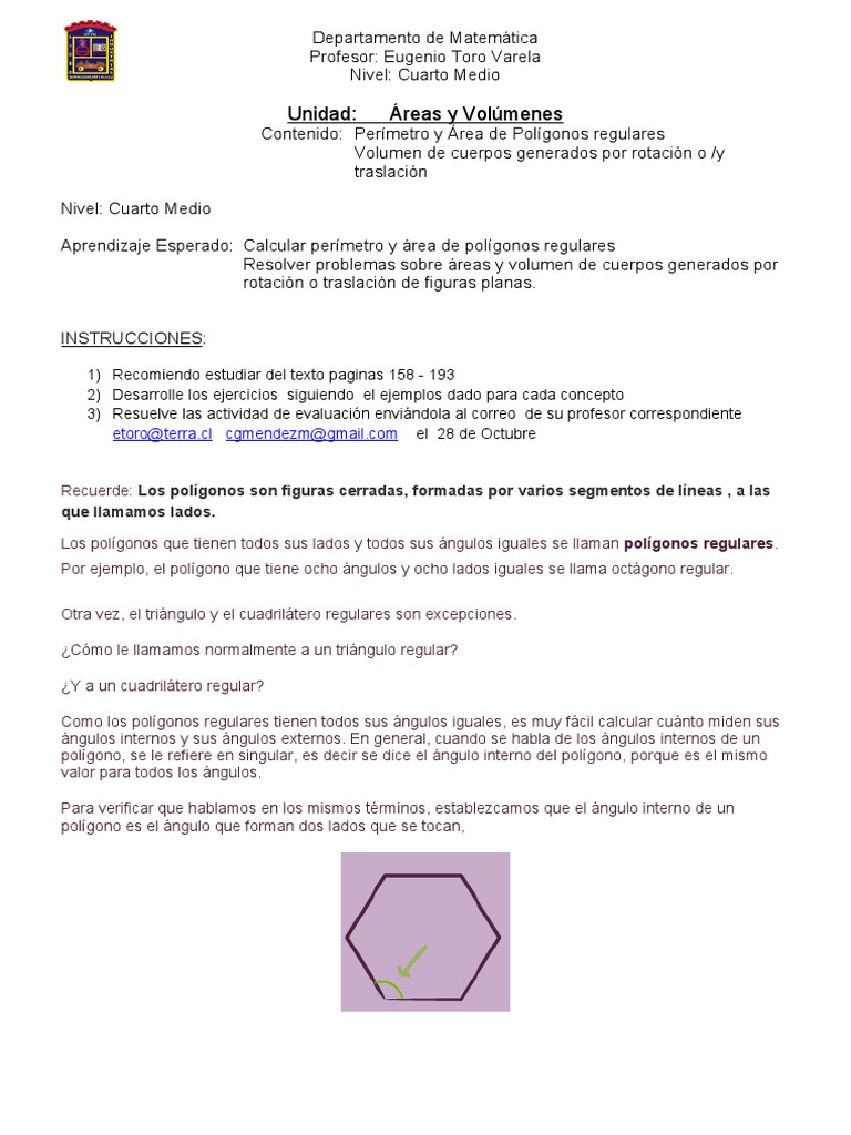 Area y Volumen | PDF | Triángulo | Geometría Convexa