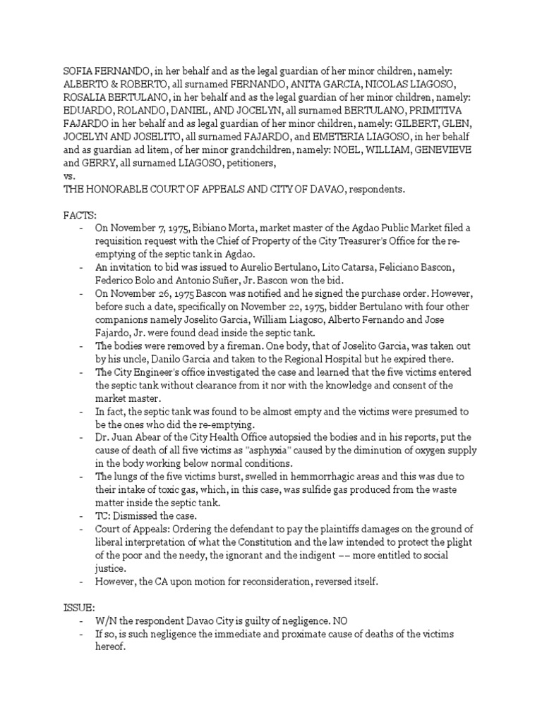 Fernando vs. Court of Appeals, 208 SCRA 714 | PDF | Negligence | Damages