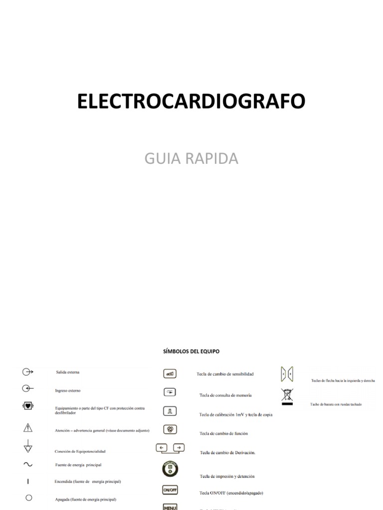 Guia Rapida Electrocardiografo | PDF