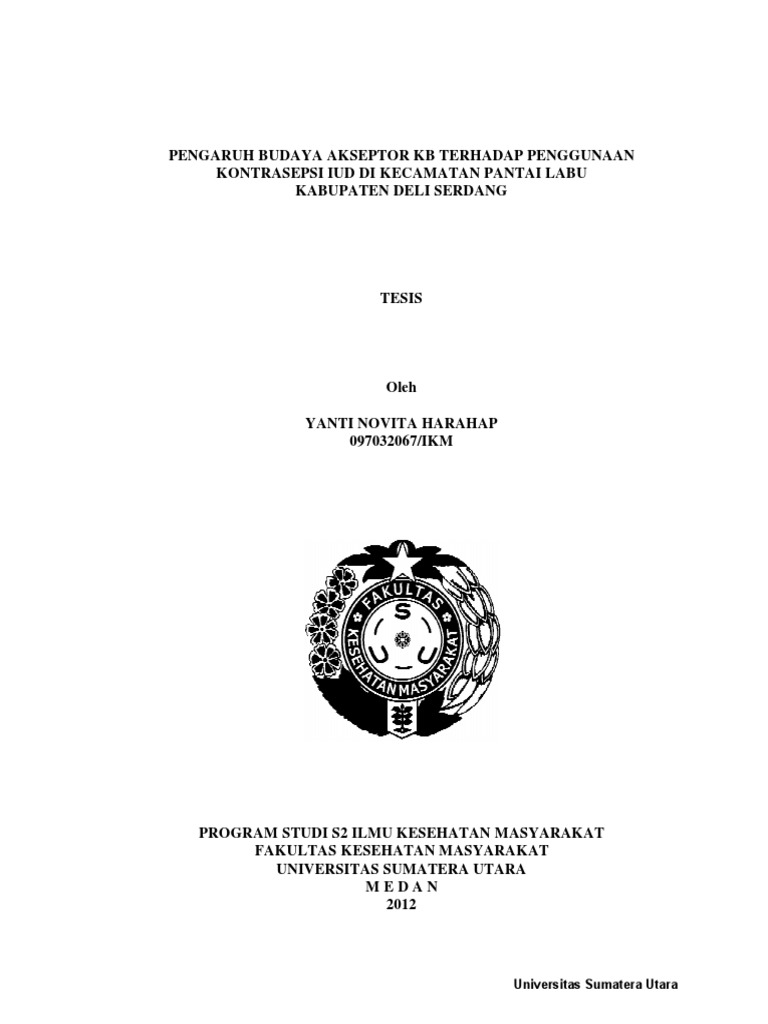 Budaya Akseptor KB dan Penggunaan IUD | PDF