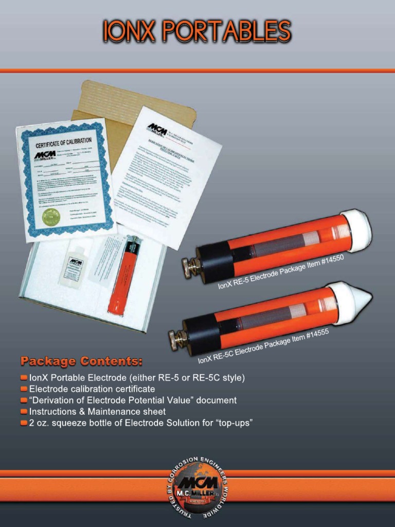 Electrodos Portatiles IONX | PDF