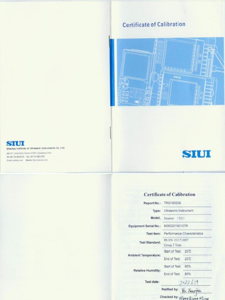 Certificado SIUI Smartor (UT-TG) 2022 | PDF
