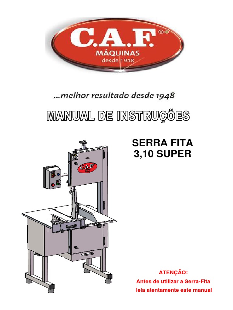Manual - Serra CAF - SFO - 3.10 - SUPER - 3cv - WEG | PDF | Relé ...