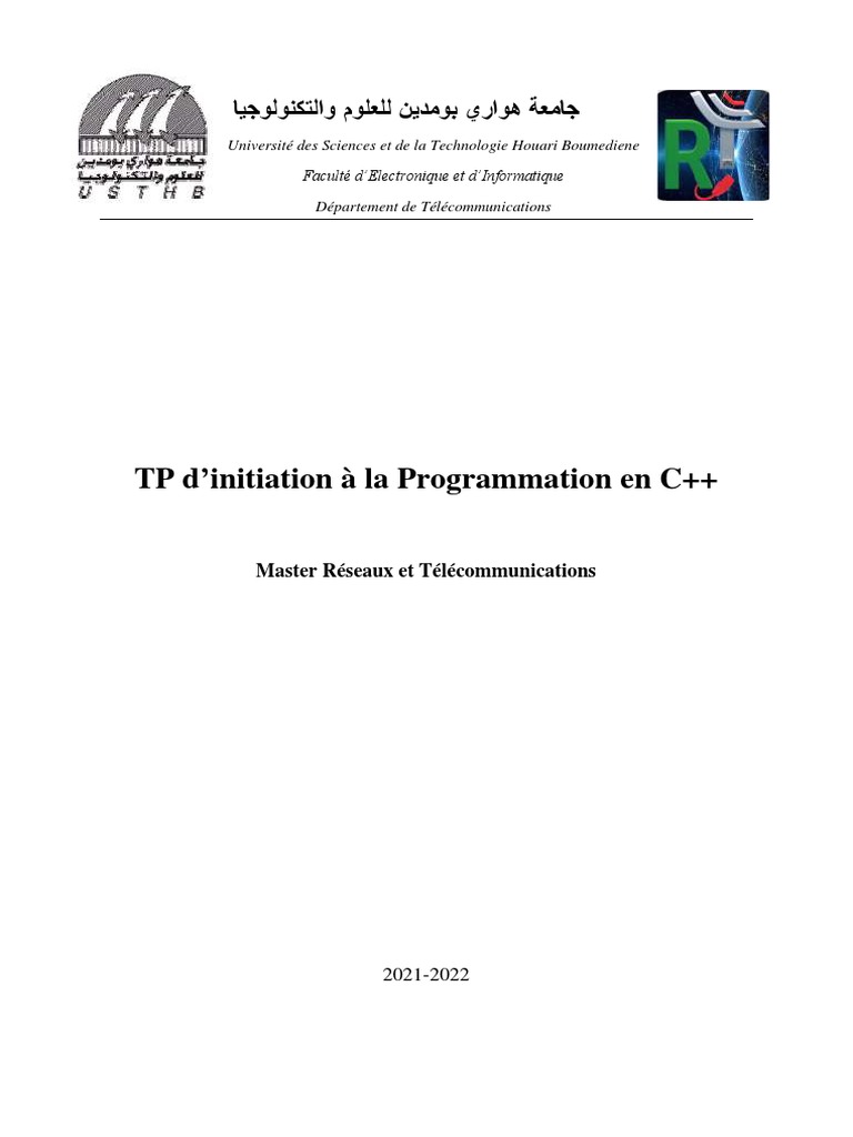 TP1 Poo 2022 | PDF | C ++ | Programmation informatique